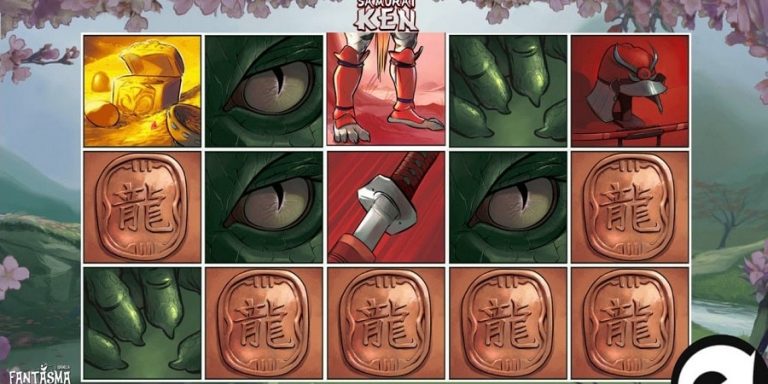 Samurai Ken slot machine from Fantasma Studios